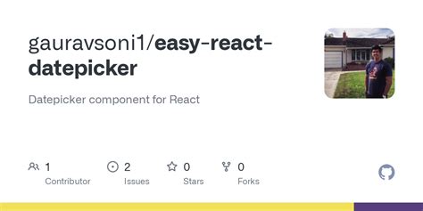 Github Gauravsoni1easy React Datepicker Datepicker Component For React