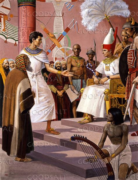 Joseph Introducing His Father To Pharaoh Religious Art