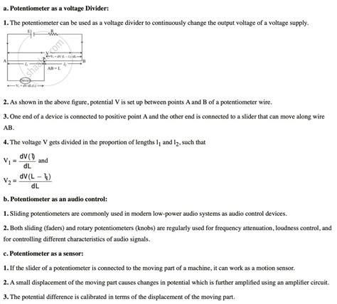 A Potentiometer As A Voltage Divider The Potentiometer Can Be Used As A