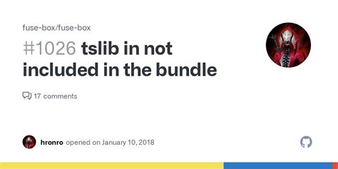 Tslib In Not Included In The Bundle · Issue 1026 · Fuse Boxfuse Box
