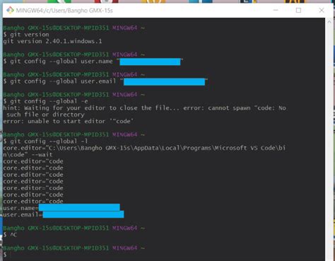 vscode error en git waiting for your editor to close the file