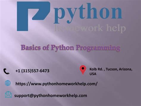 basics of python programming pptx