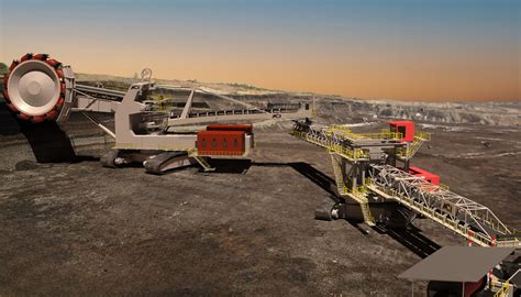 bucket wheel excavator systems for continous surface mining