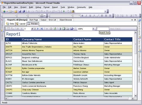 Sql Reporting Services Alternating And Varying Row Styles Codeproject