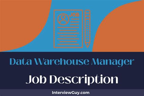 Data Warehouse Manager Job Description Updated For 2025