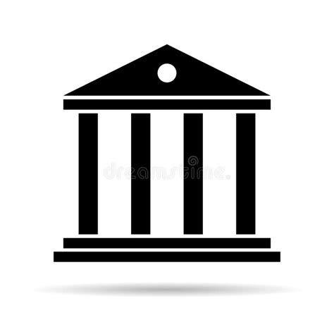 Building University Architecture Shadow Icon Museum Roman Symbol Flat Building University Architecture Shadow Icon Museum Roman Symbol Flat