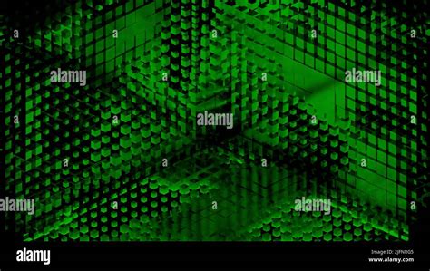 Geometric Background Of Cubes Moving In Waves Design Psychedelic 3d Background With Geometric