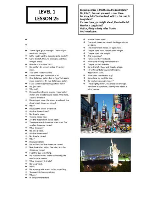 level 1 lesson 25 pdf