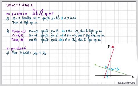 Video Uitwerkingen Vwo 4 H1 1 Lineaire Formules 12e Editie