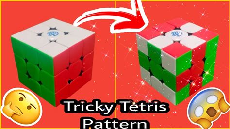 Tricky Tetris Pattern Of Rubik Cubeslow Tutorial Of Rubiks Cube