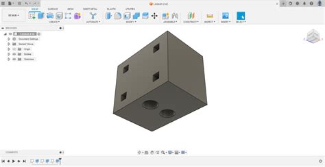 Fusion 360 Extrude Cut And Dimensioning By Julie