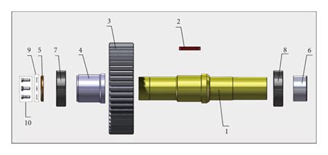 Exploded View Of Reducer Shaft And Related Parts Download Scientific