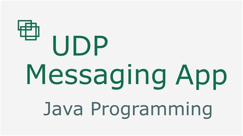 udp messaging app part 1 youtube