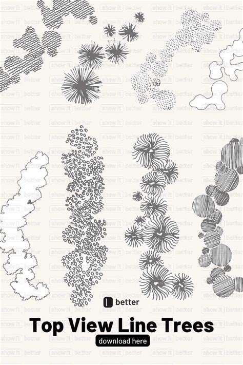 Top View Line Trees Tree Plan Photoshop Tree Line Drawing Tree Line Tattoo