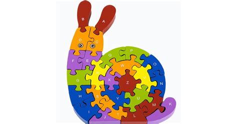 3D пазл «Улитка» (англ. алфавит) арт 55252VG Viga Toys по цене 387 грн ...