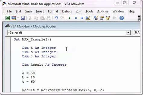 Vba Max Function How To Find Maximum Using Max In Excel Vba