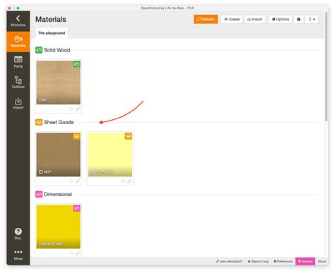 In Version 7 0 Opencutlist