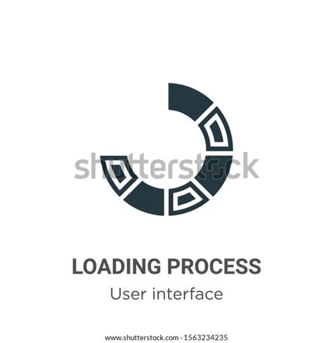Loading Process Vector Icon On White Stock Vector Royalty Free 1563234235 Shutterstock