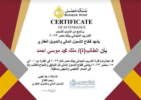 Malak Mohamed On Linkedin It Was A Pleasant Experience ️ ️ Thank You Banque Misr ️