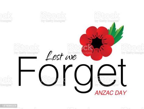 양귀비의 날이나 휴전의 날로도 알려진 현충일 미니멀한 양귀비 꽃과 우리가 잊지 않도록 텍스트 벡터 스톡 일러스트레이션 0명에 대한 스톡 벡터 아트 및 기타 이미지 Istock