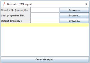 JMeter Dashboard Report GUI Mode
