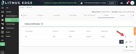 Manage Firewall Rules Litmus Automation Documentation Litmus Technical Documentation