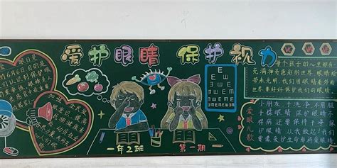 爱护眼睛保护视力黑板报内容最新17张 黑板报图片大全