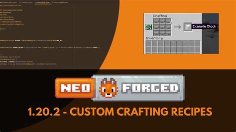 NeoForge Modding Tutorial Custom Crafting Recipes YouTube