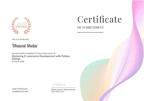 Dhawal Shelar On Linkedin I Am Happy To Share My Certificate Of Completion Of Mastering E