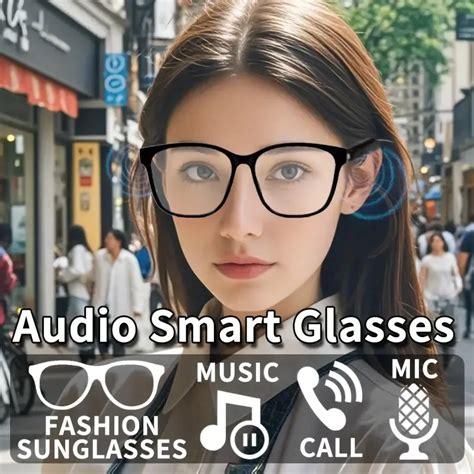 Smart Glasses Headset With Touch Control And Voice Assistant Eye Care