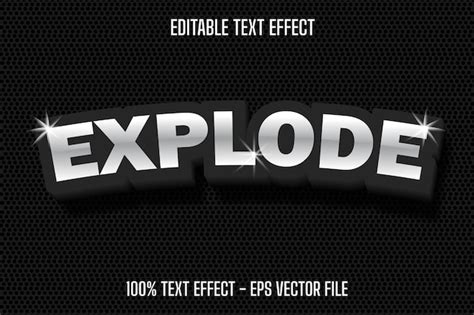 Premium Vector Explode 3 D Text Effect Modern Style