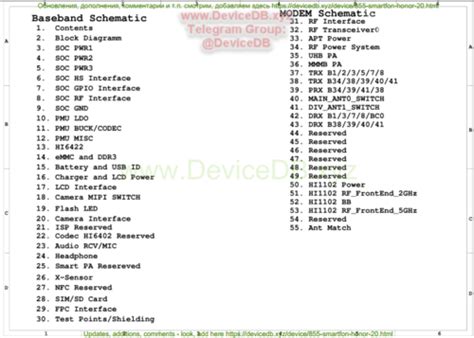 Honor 20 HL1YALEM01 Ver.D RF HF schematic, pcb (*.pdf) - Huawei / Honor ...