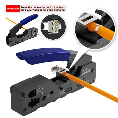 Vcelink Rj45 Crimp Tool All In One Ethernet Pass