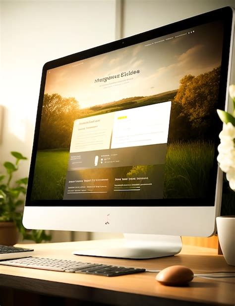 Premium Photo Gradient Responsive Website Design Generated By Ai
