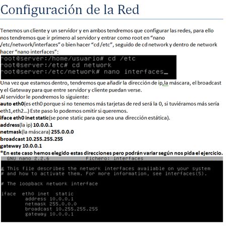 Root Cómo Configurar La Red Entre Un Cliente Y Un Servidor En Linux
