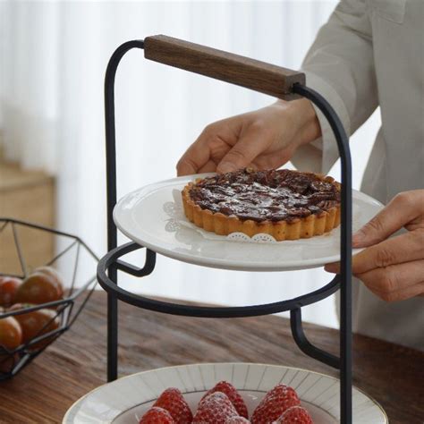 모네프 2단 케익트레이 접시 스탠드 감도 깊은 취향 셀렉트샵 29cm