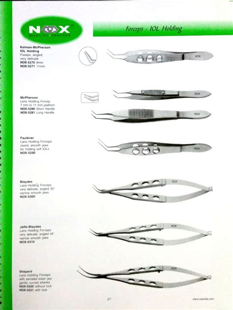 Ophthalmic Surgery Forceps At Best Price In Ahmedabad By Nox India