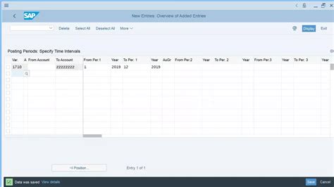 Close A Posting Period In SAP FI OB Transaction