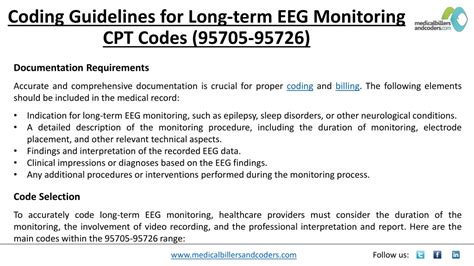 PPT Coding Guidelines For Long Term EEG Monitoring CPT Codes PowerPoint