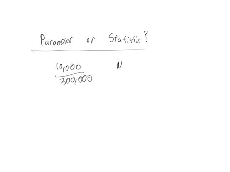 Solved 2 Determine Whether The Numerical Value Is A Parameter Or A Statistics And Explain A