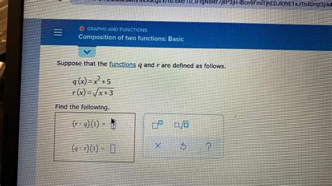 Answered Suppose That The Functions Q And R Are Defined As Follows Q