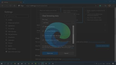How To Clear Browsing Data Cache Cookies In Edge Chromium