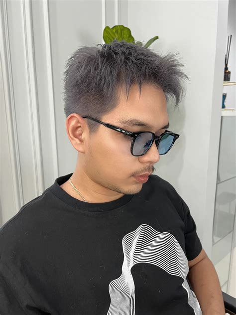 Smoke Gray Color💭 สีผมผู้ชายยอดฮิต ติดกระแส💢หล่อขึ้น99 99 แกลเลอรีที่โพสต์โดย Work Salon Lemon8