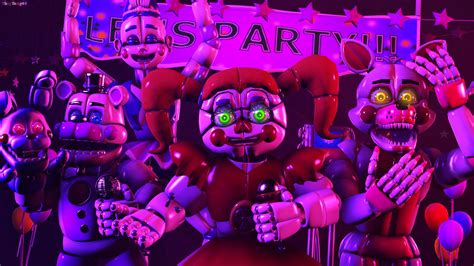 Обои на рабочий стол Видеоигры Five Nights At Freddys Местоположение Сестры скачать