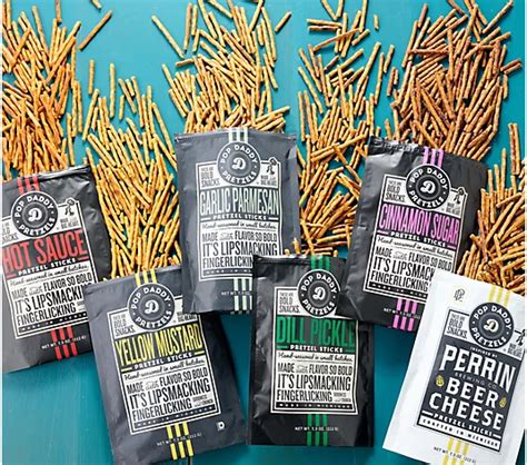 Pop Daddy 6 75 Oz Bags Of Seasoned Pretzel Sticks Variety Pack