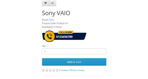 Opencart Module Display Call Us On Opencart Product