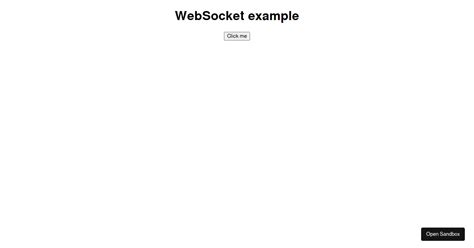Websocket Example Codesandbox