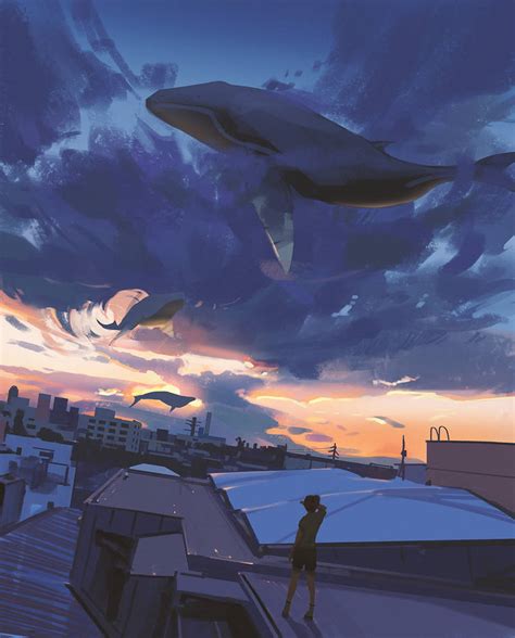 Sky Whales By Snatti89 On Deviantart