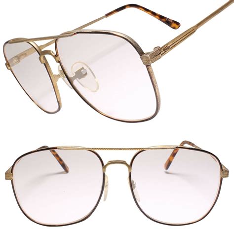 True Genuine Vintage Classic 90s 80s Square Gold Reader 100 Reading Glasses Ebay