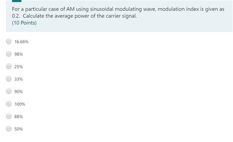 Solved For A Particular Case Of Am Using Sinusoidal